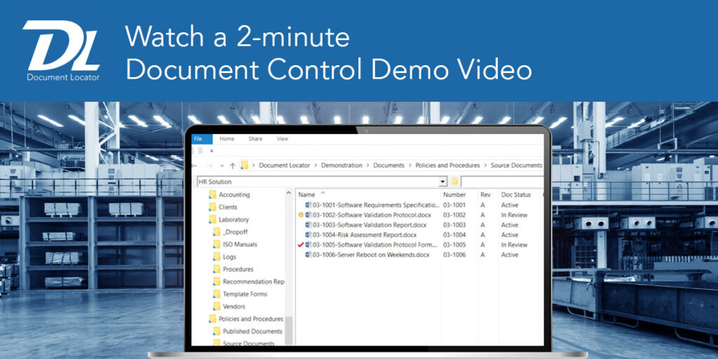 Watch a New 2-minute Document Control Video - Document Locator DMS Blog