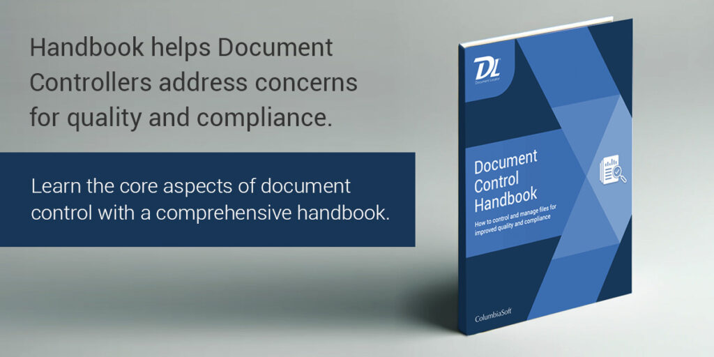 Handbook Helps Document Controllers Address Concerns for Quality and ...