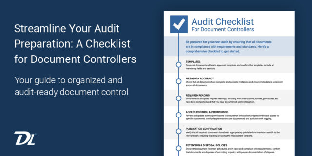 Streamline Your Audit Preparation: A Checklist for Document Controllers ...